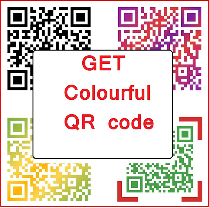 Make colorful qr code with best quality by Jezeem1 | Fiverr