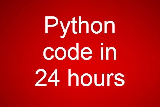 Do your python code in 24 hours by Hasanmohiuddin | Fiverr