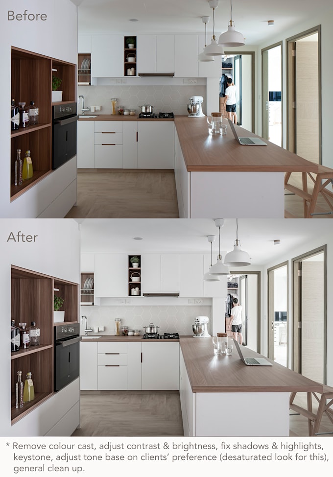 Photoshop edit for interior and architecture images for a professional ...