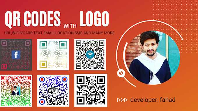 Generate qr codes professionally with your logo by Developer_fahad | Fiverr