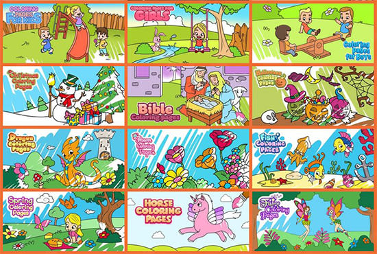 Give you 400 printable coloring pages for kids by Your_team | Fiverr