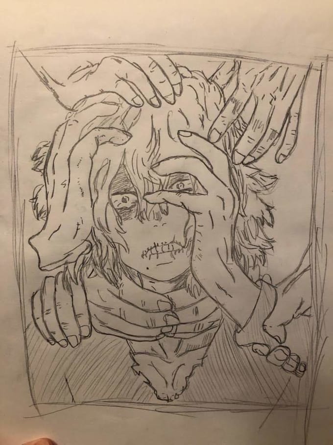 Draw any anime character you want with no color by Thedrawingcafe | Fiverr