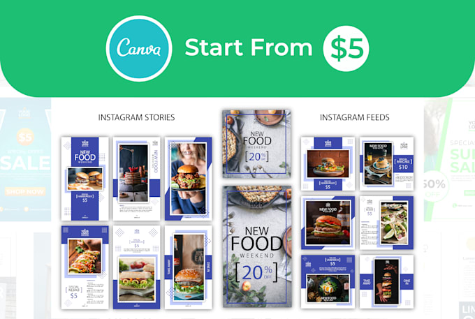 Create awesome instagram post design with canva by Zejuzain | Fiverr