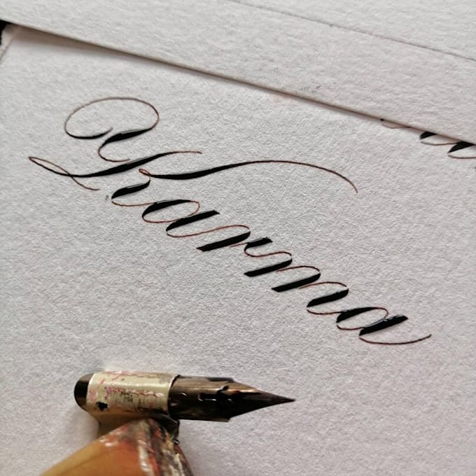 Write your name in calligraphy by Badcalligraphy | Fiverr
