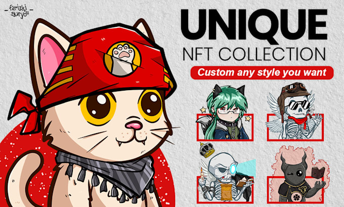 Design your unique style nft art collection by Farizkisuryo | Fiverr