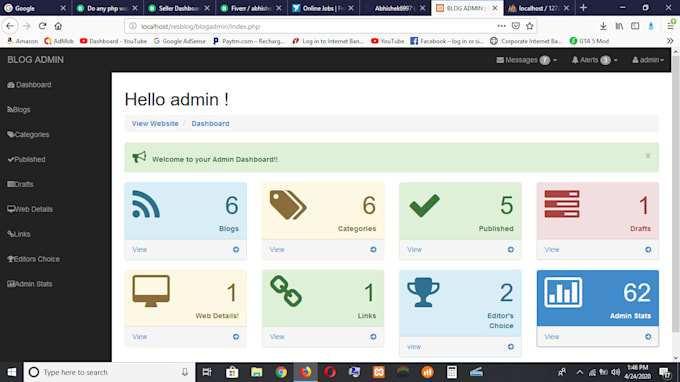 Blog website responsive with admin panel php project by Abhishekverma92 | Fiverr
