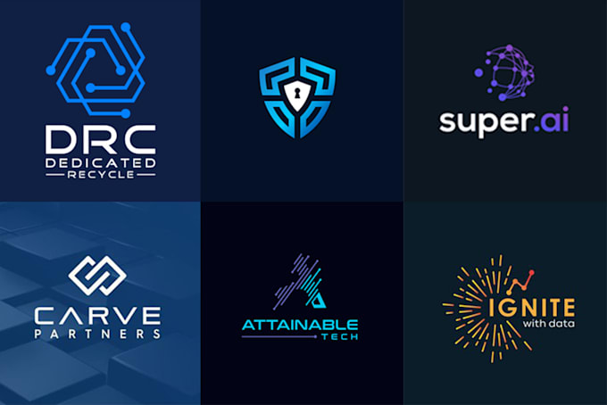 Design a modern tech startup app crypto and professional technology ...