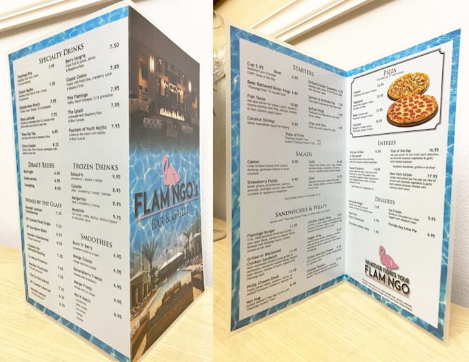 Design menus of all kinds and sizes by Xiomaraespinosa | Fiverr