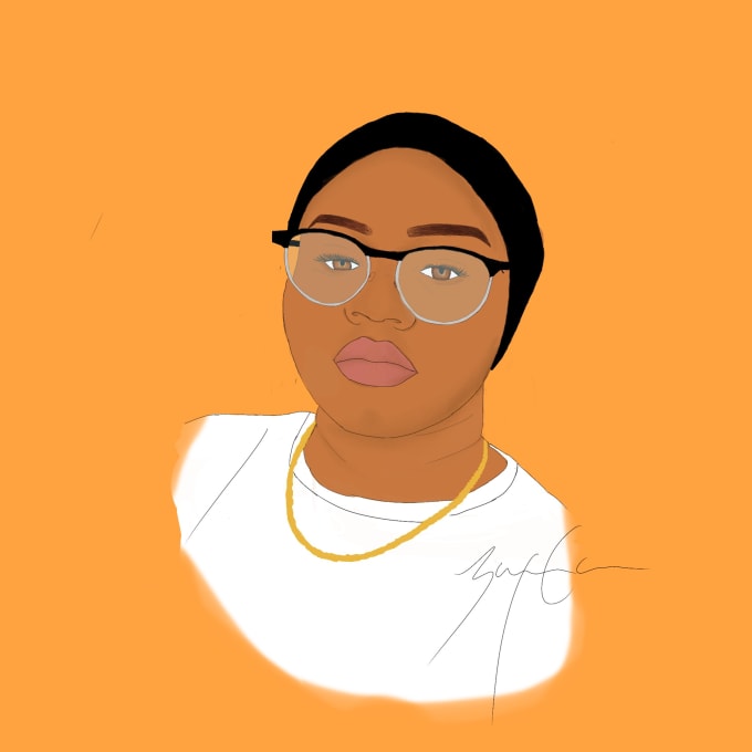Personal cartoon portrait illustration by Zariacarr | Fiverr