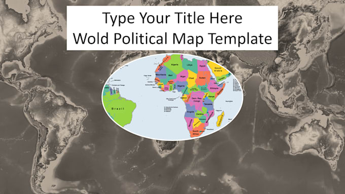 Provide powerpoint template with world map animation by Edupresentation ...