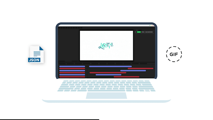 Create animated gif, lottie json animation for web, mobile by ...