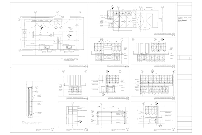 Do millwork working drawings in autocad by Km_mehedig | Fiverr