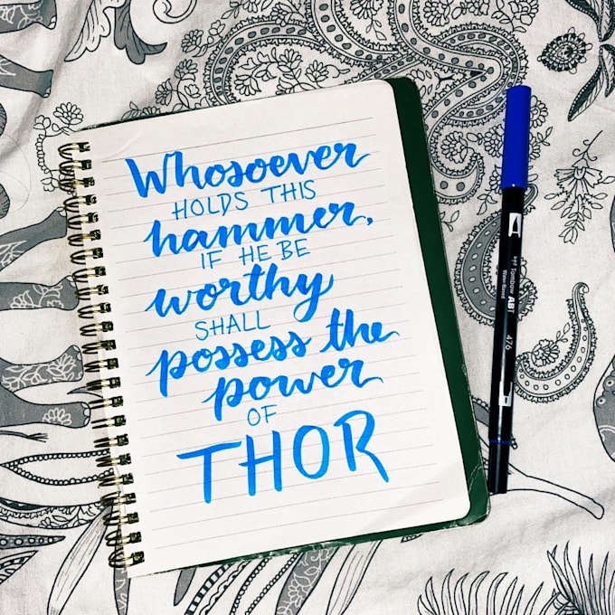 Write anything you want me to in modern calligraphy by Iggematews | Fiverr