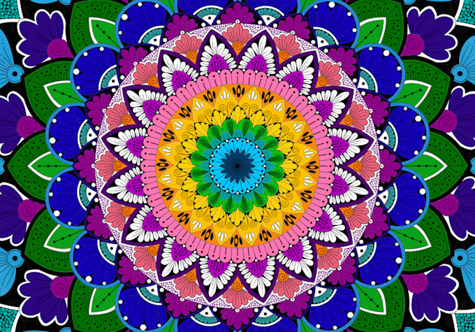 Paint the most beautiful mandalas by Parinazraheli | Fiverr
