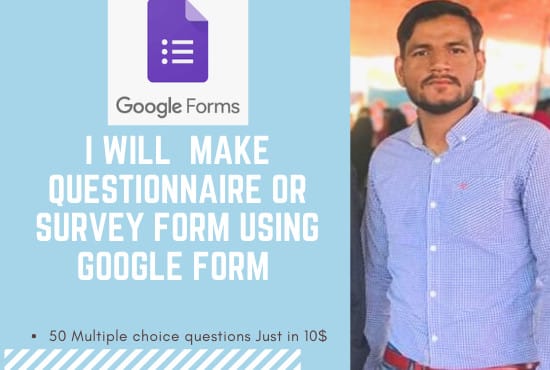 Do data entry job, make survey form using google form by Gmkhatri | Fiverr