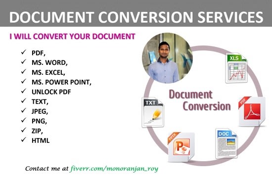 Convert your document to any format by Monoranjan_roy | Fiverr