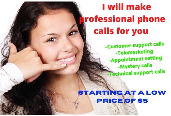 Make professional phone calls for you by Mcdowell_assist | Fiverr
