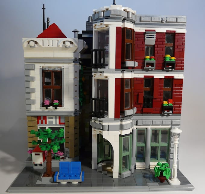 Lego modular building in stud io and ldd by Steposposp | Fiverr