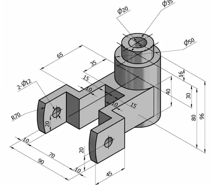 Design 2d and 3d mechanical parts in autocad by Nazar_muhammad | Fiverr