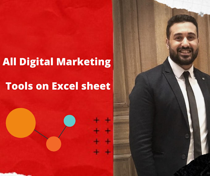 All digital marketing tools on excel sheet by Shehabmohame455 | Fiverr