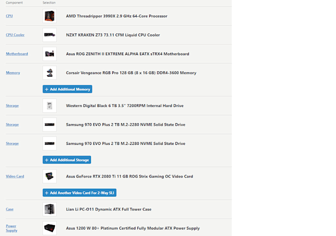 Put together a pc parts list for your next build by Pcbuildpicker | Fiverr
