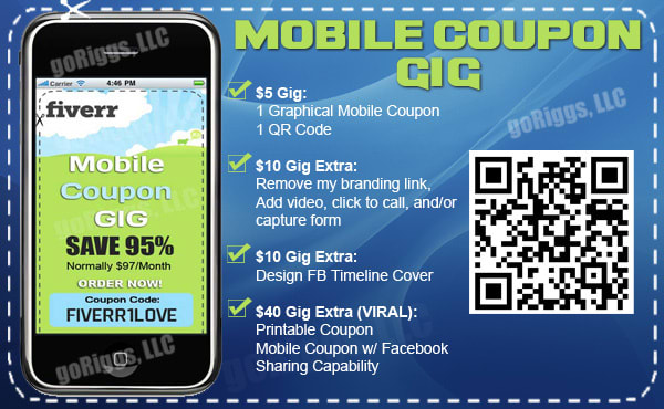 Create a mobile coupon for your offer by Musiclover | Fiverr