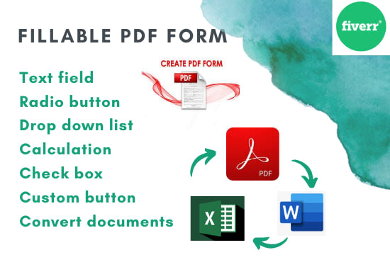 Create professional fillable pdf form by Taskeen_ilyas | Fiverr