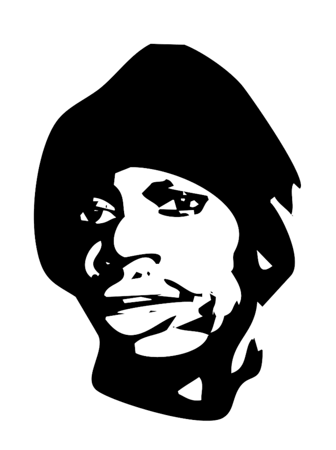 how to draw a face silhouette