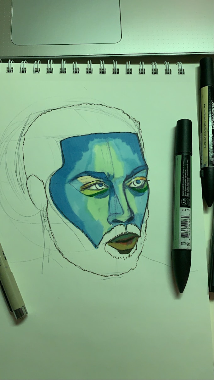 Draw a portrait of anyone by Anaapricot | Fiverr