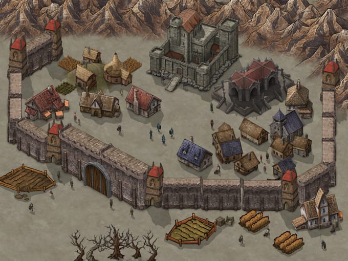 Make you a custom map for fantasy tabletop games or stories by ...