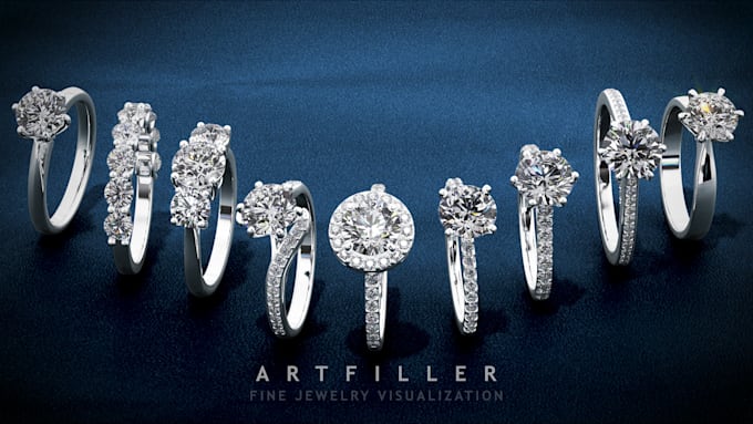 Create stunning jewelry renders professional 3d visualization for your ...