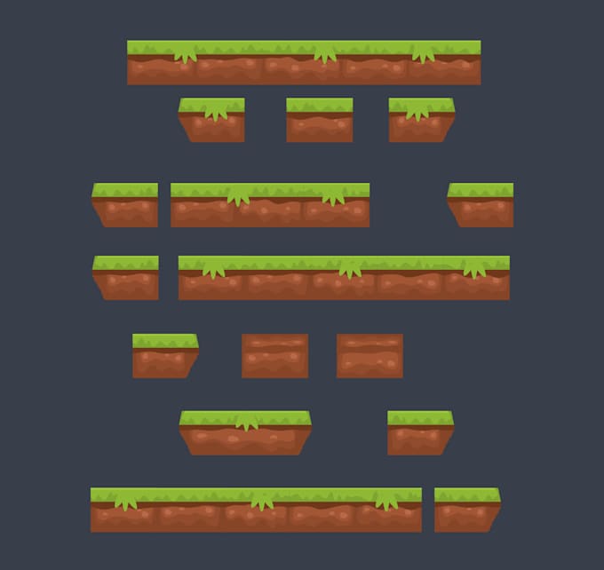 Make tileset platformer game high quality by Ronesances | Fiverr