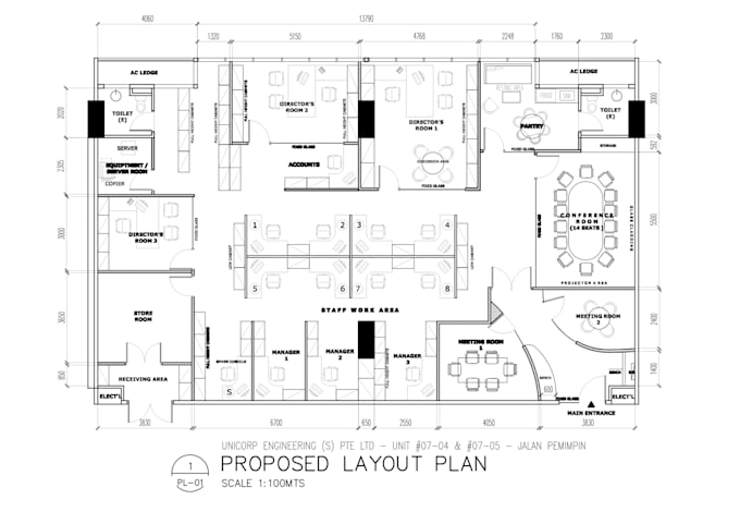 Do layout floor plans and design details by Mariaedeliza | Fiverr