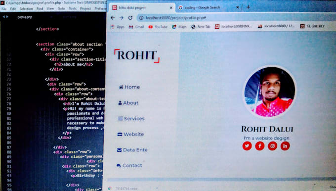 Best website white html,css3 and bootstrap4 by Suparrohit | Fiverr
