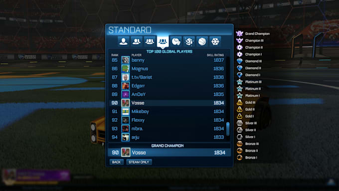 Rocket league coaching from an esl monthly elite and top 90 rl player ...