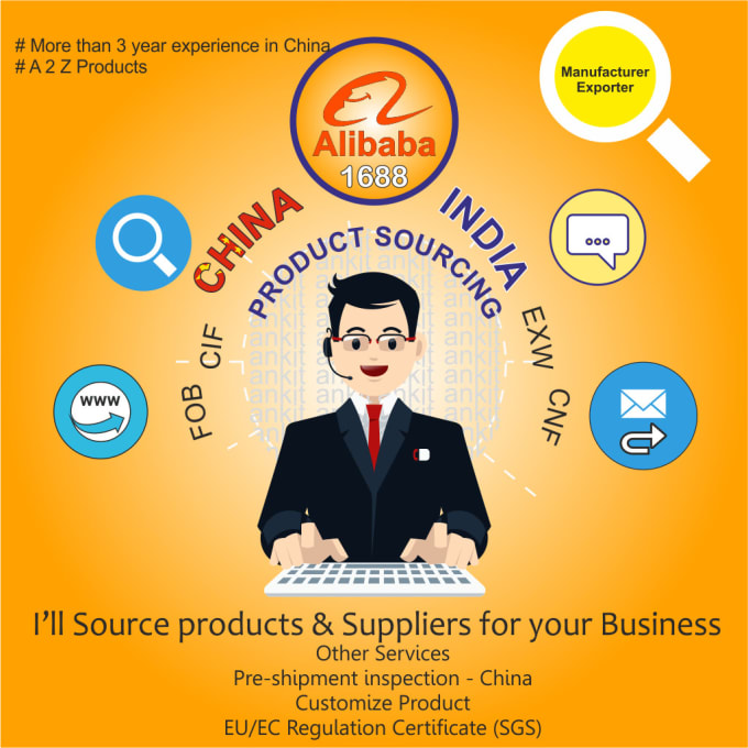 Be your product sourcing agent in china and india by Sumankit | Fiverr