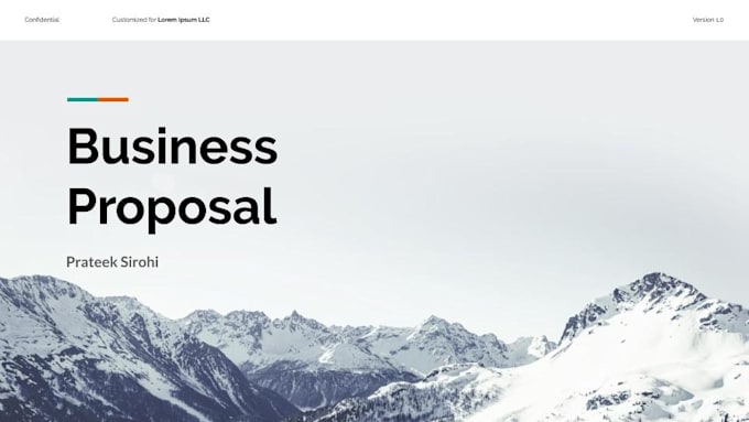 Create business presentations and proposals by Prateeksirohi | Fiverr Create business presentations and proposals by Prateeksirohi | Fiverr