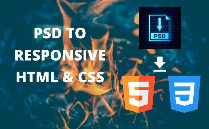 Convert psd to html using responsive bootstrap 4 by Sarwat_bawar | Fiverr