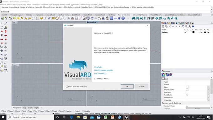 Visualarq for rhino 6 and 7 by Mariachevtchouk | Fiverr
