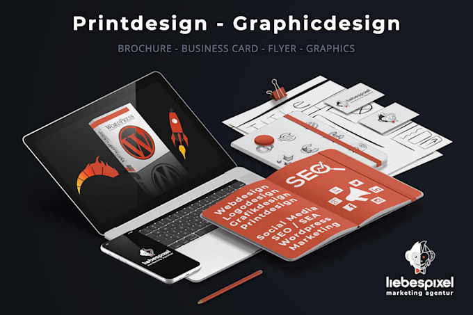 Design broschure, graphic, cover layout by Liebespixel | Fiverr