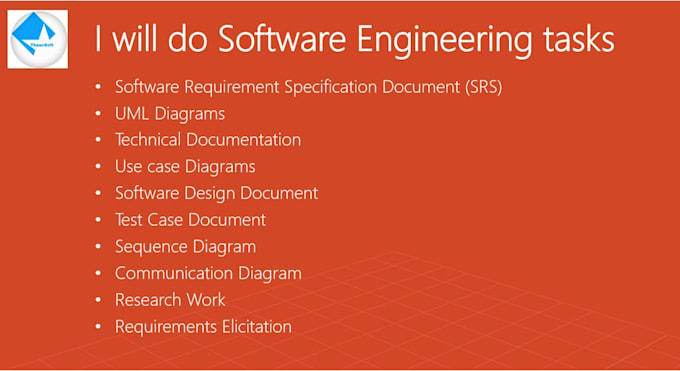 Do software engineering tasks, uml, srs and documentation by Mantechies | Fiverr