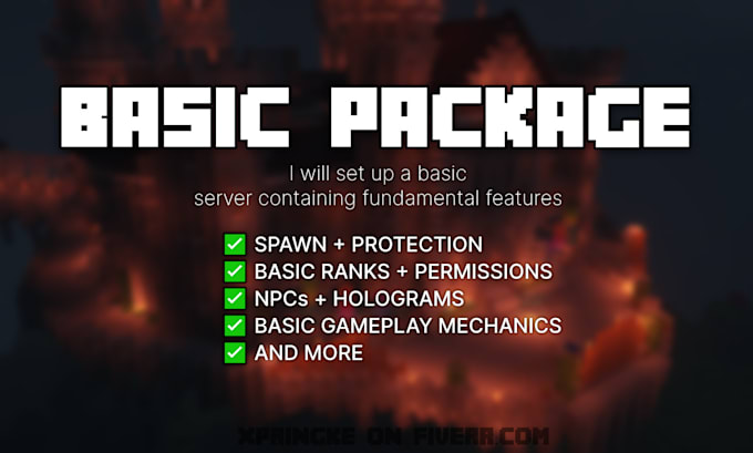 Set up your minecraft server professionally by Xpringke | Fiverr