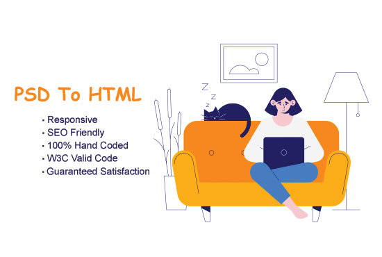 Convert psd to html responsive website using bootstrap by Sanjida ...