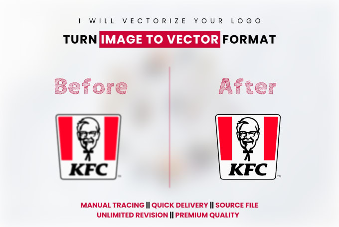 Perfectly trace your logo or image in vector by Imtiazpro | Fiverr