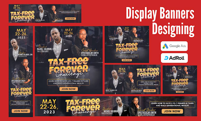 Design professional google banner ads, adwords display ads and adroll ...