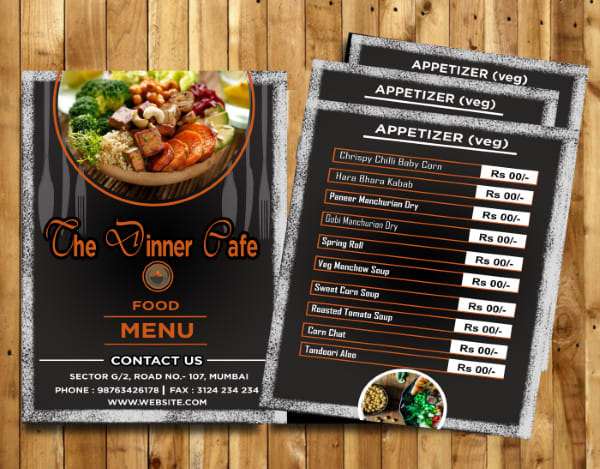 Design attractive menu card for your business by Richasethia11 | Fiverr