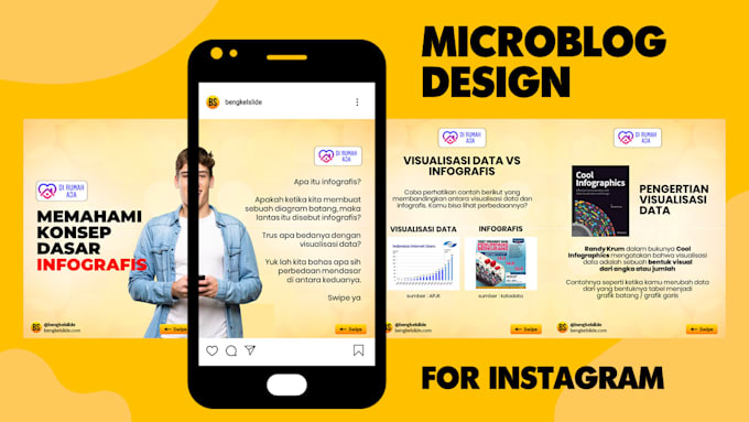 Design instagram microblog post by Courselab | Fiverr