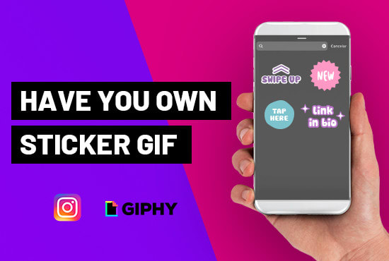 Create stickers gifs for instagram stories by Lorenapaillacho | Fiverr