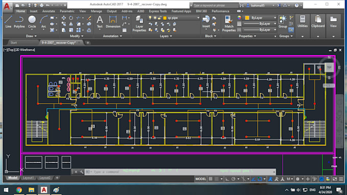 Design a fire protection network and hvac system with its calculation ...