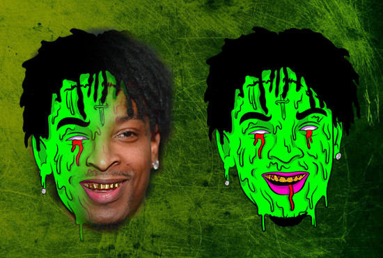 Draw a grime art portrait by Artbyish | Fiverr